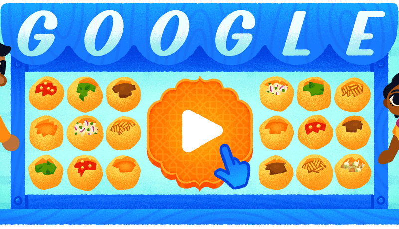 Google celebra el Pani Puri con un Doodle interactivo