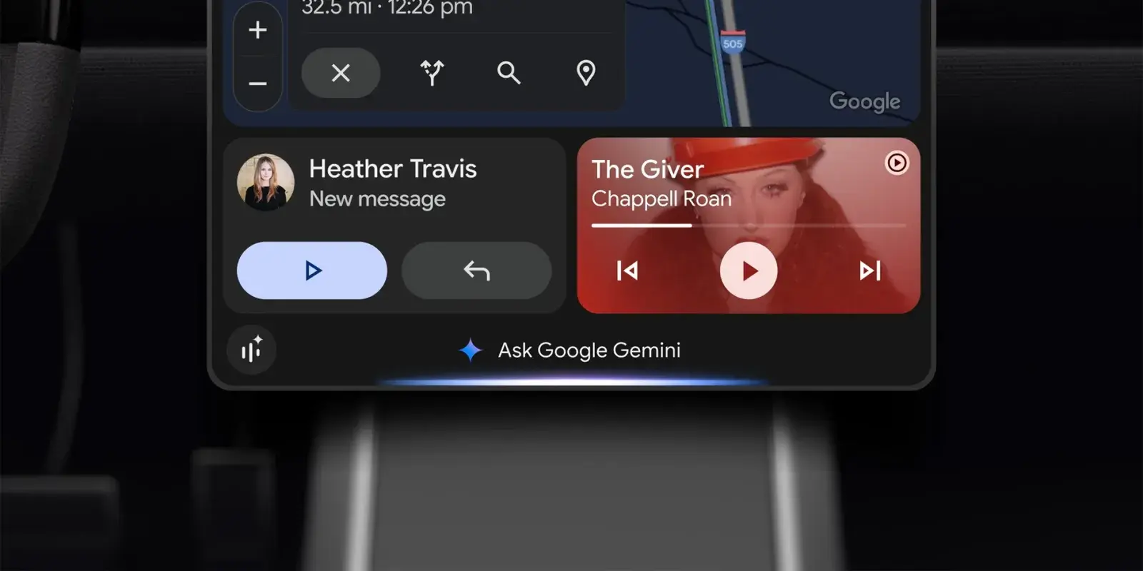 Google lleva la inteligencia artificial de Gemini a los coches con Android Auto